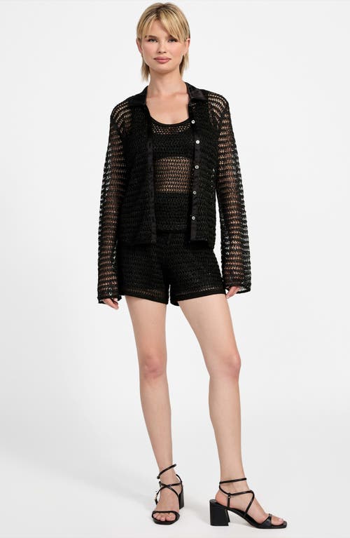GUESS Bella Open Stitch Sweater Shorts